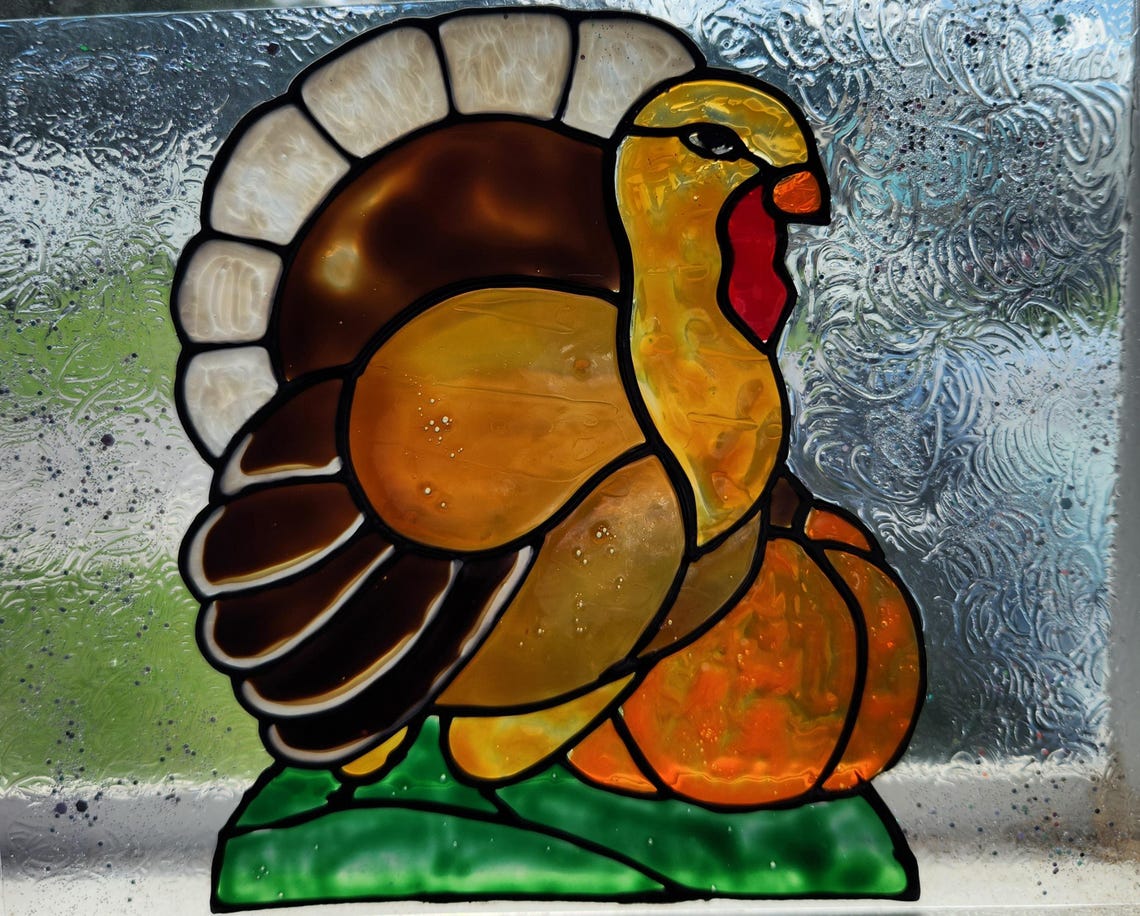 Suncatcher Thanksgiving Turkey - Etsy