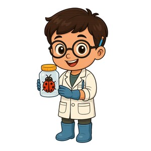 Little Scientists Clipart Bundle – 20 Science Experiment Kids - Etsy