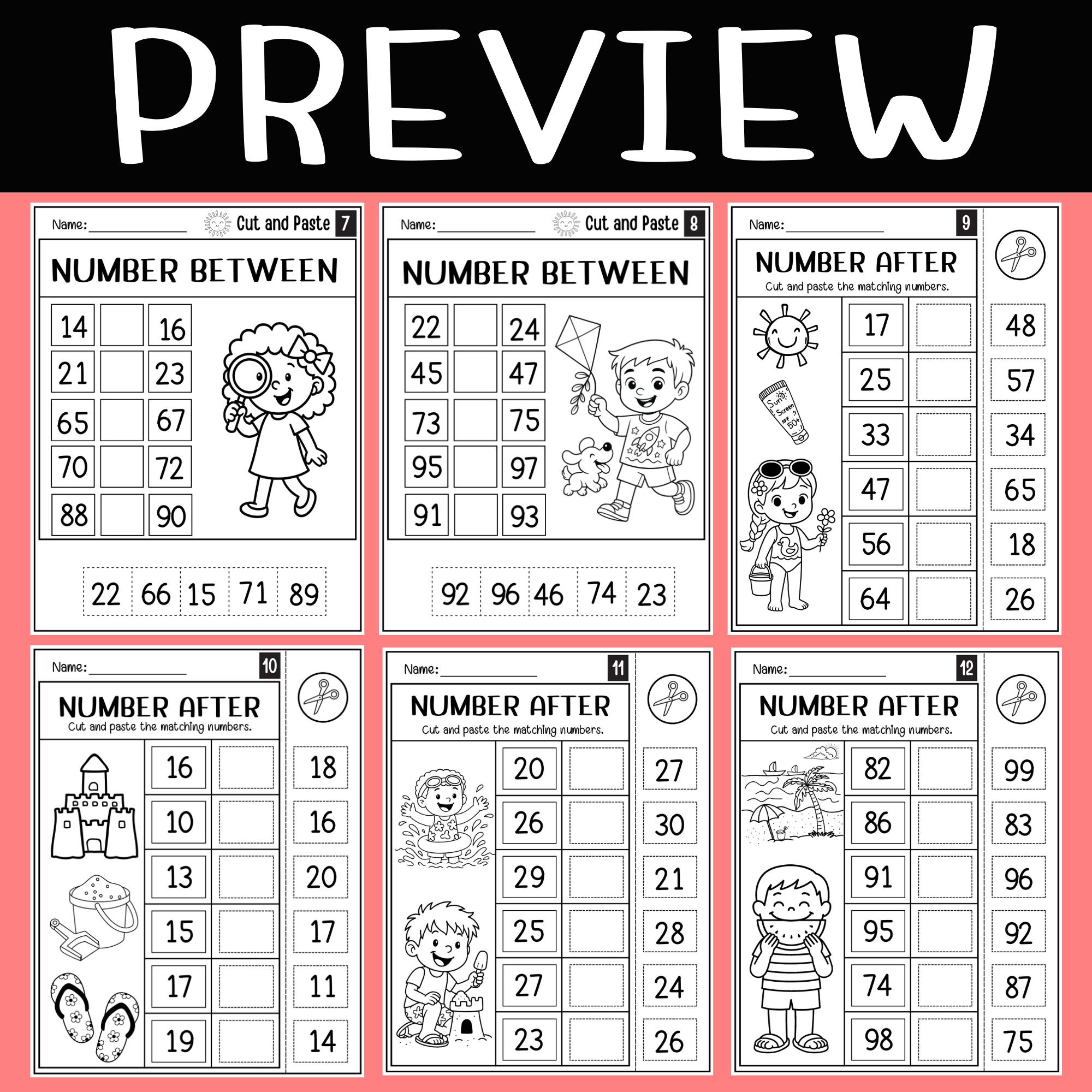 Ordering Numbers to 100 | Cut and Paste Activity | Spring Themed - Etsy