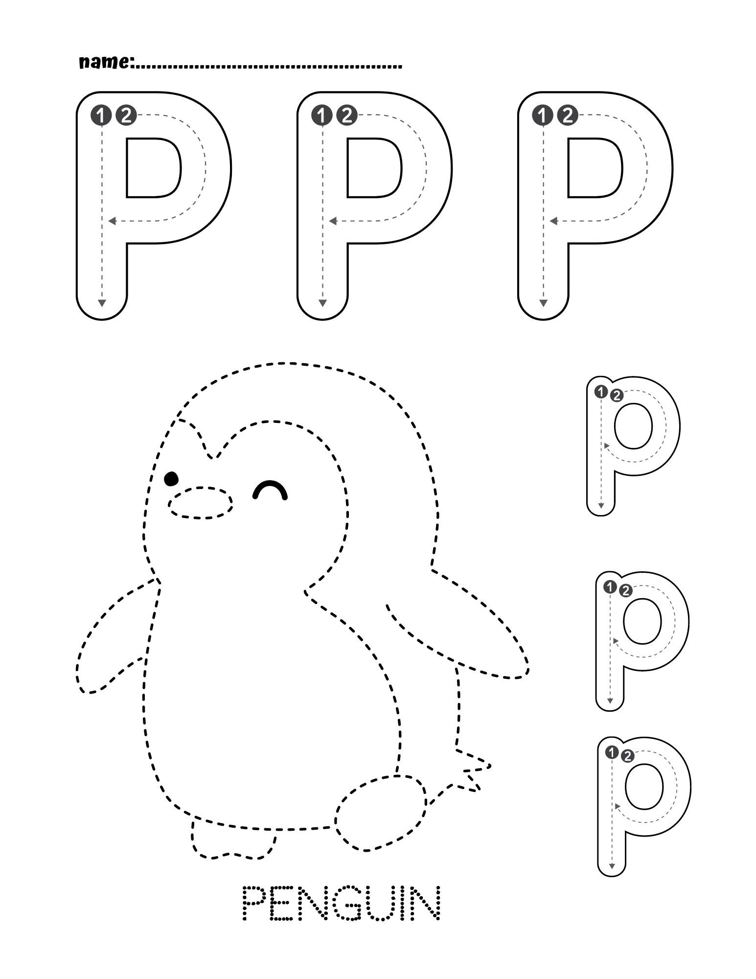 Alphabet A-Z Practice Tracing Handwriting Worksheet Set 2 - Etsy