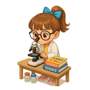 Little Scientists Clipart Bundle – 20 Science Experiment Kids - Etsy