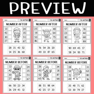 Ordering Numbers to 100 | Cut and Paste Activity | Spring Themed - Etsy