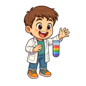 Little Scientists Clipart Bundle – 20 Science Experiment Kids - Etsy