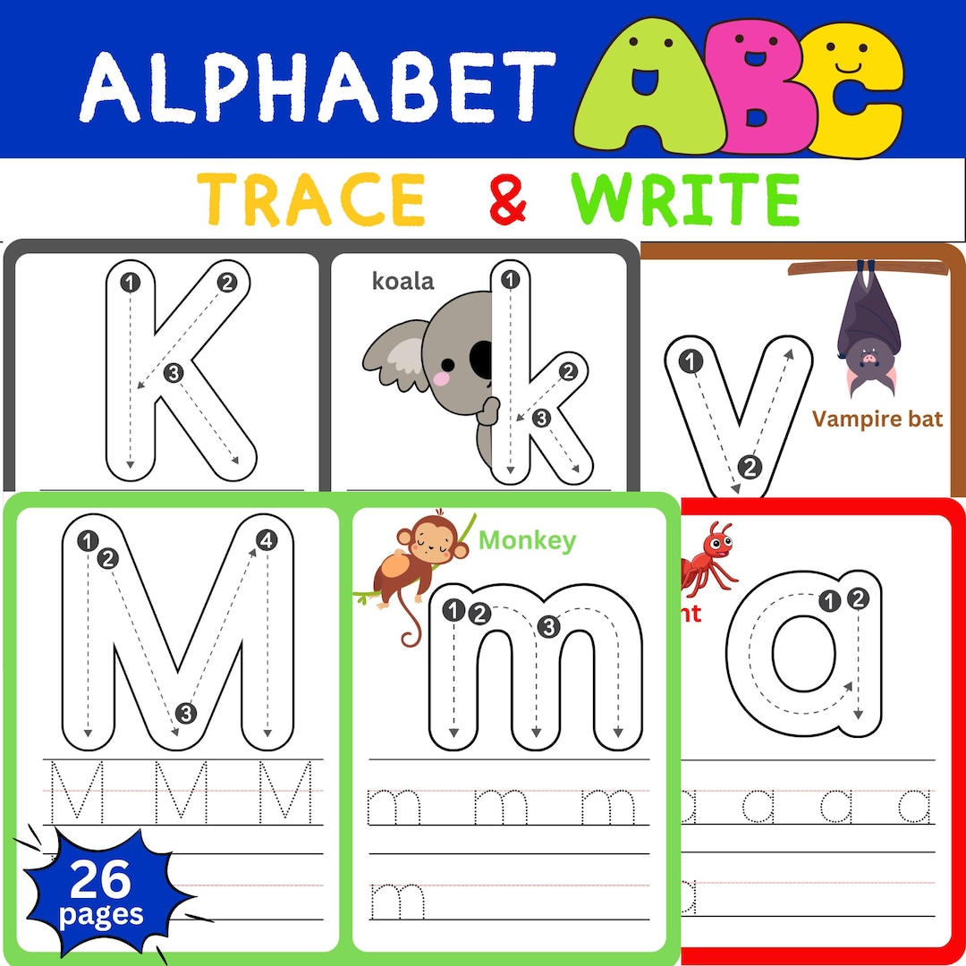 Alphabet Letter Worksheets, Letter Sounds Review No Prep Worksheet - Etsy