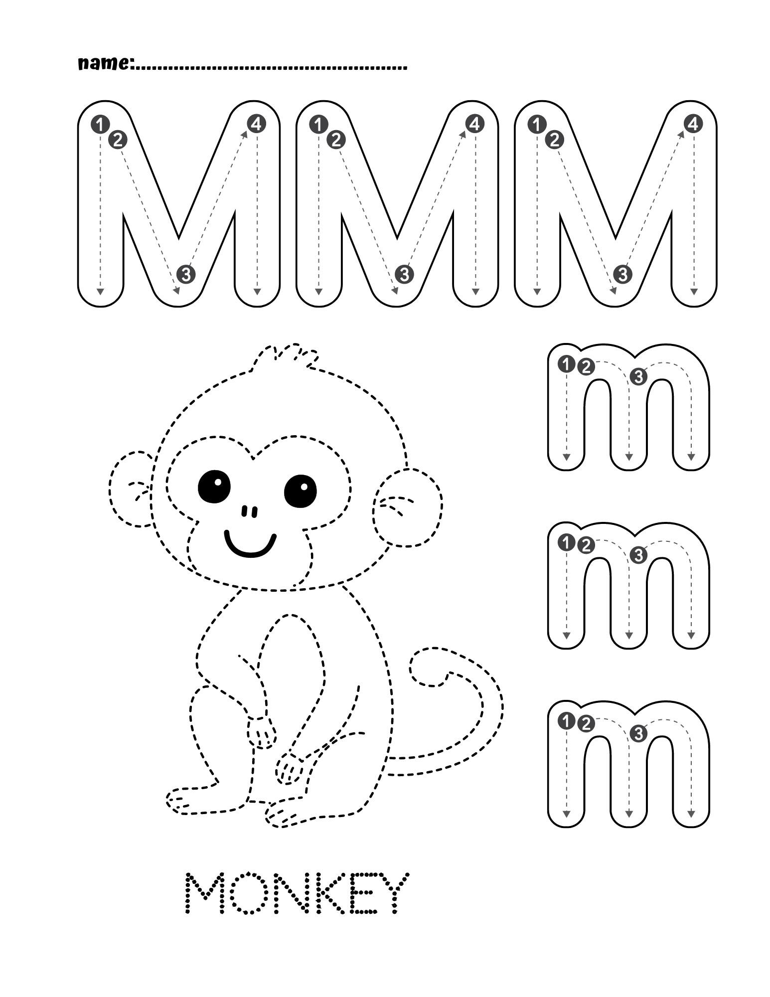 Alphabet A-Z Practice Tracing Handwriting Worksheet Set 2 - Etsy