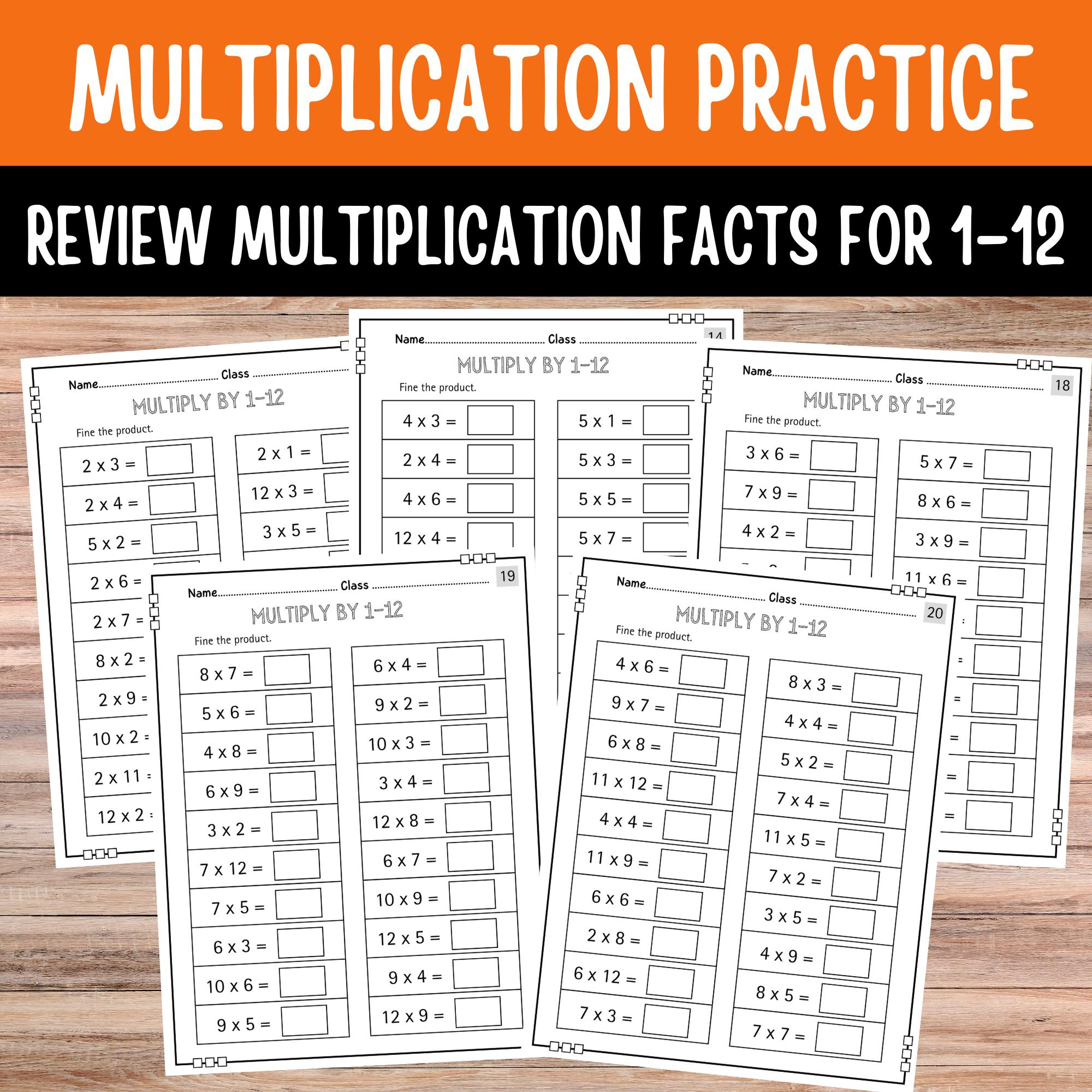 Multiplication Wheels & Practice Pack | Times Tables 1–12 for Grade 3 ...