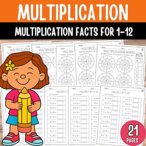 Multiplication Wheels & Practice Pack | Times Tables 1–12 for Grade 3 ...