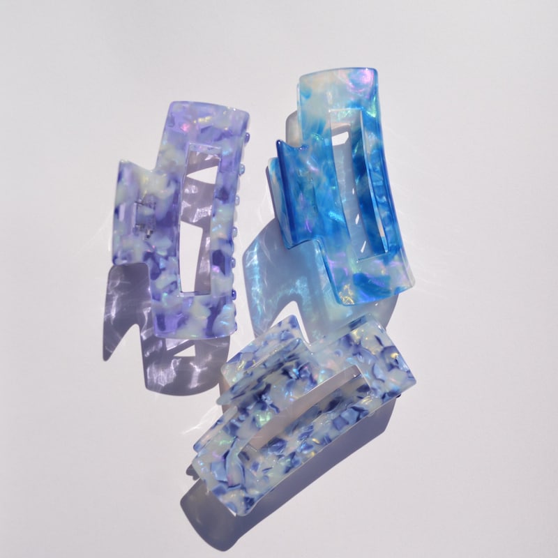 Blue Hair Clip - Etsy