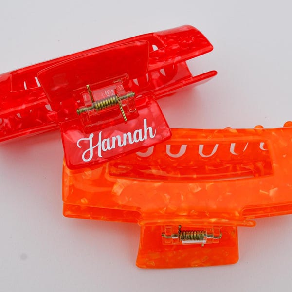 Orange Hair Clips - Etsy