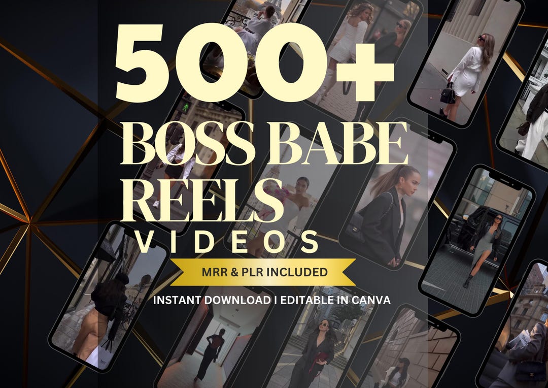 Boss Babe CEO Mindset 500 Reels Bundle, Faceless Marketing, Faceless Reels, Faceless Video ...