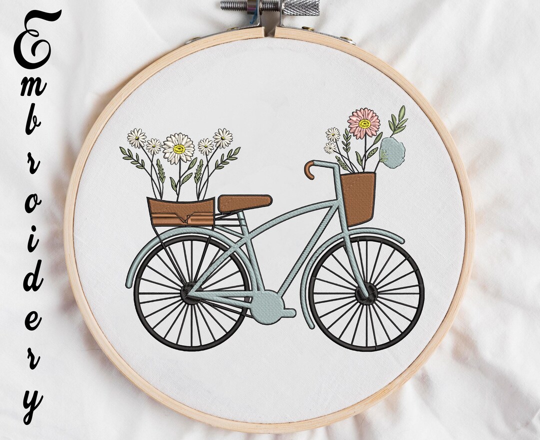 Bike Embroidery Designs, Bicycle Embroidery Design Machine Embroidery ...