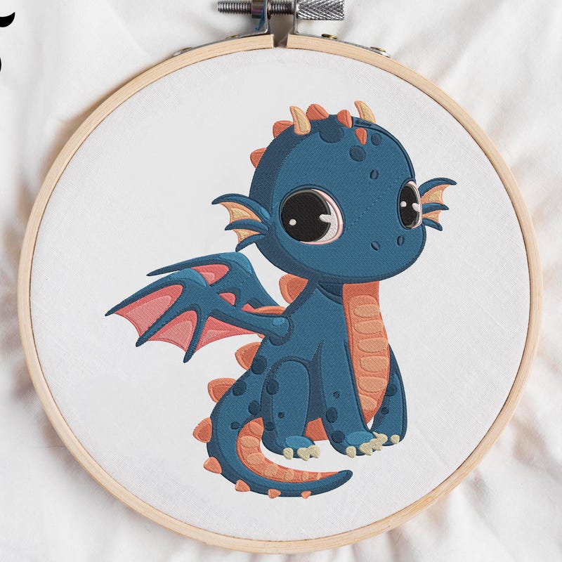 Dragon Embroidery - Etsy