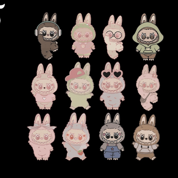 Labubu Template - Etsy