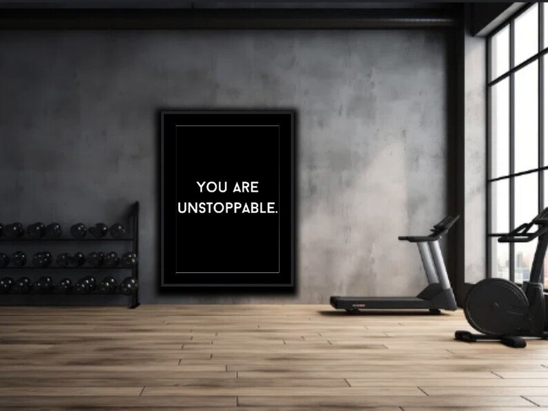 You Are Unstoppable. Motivational Poster, Wall Art, Discipline, Self ...