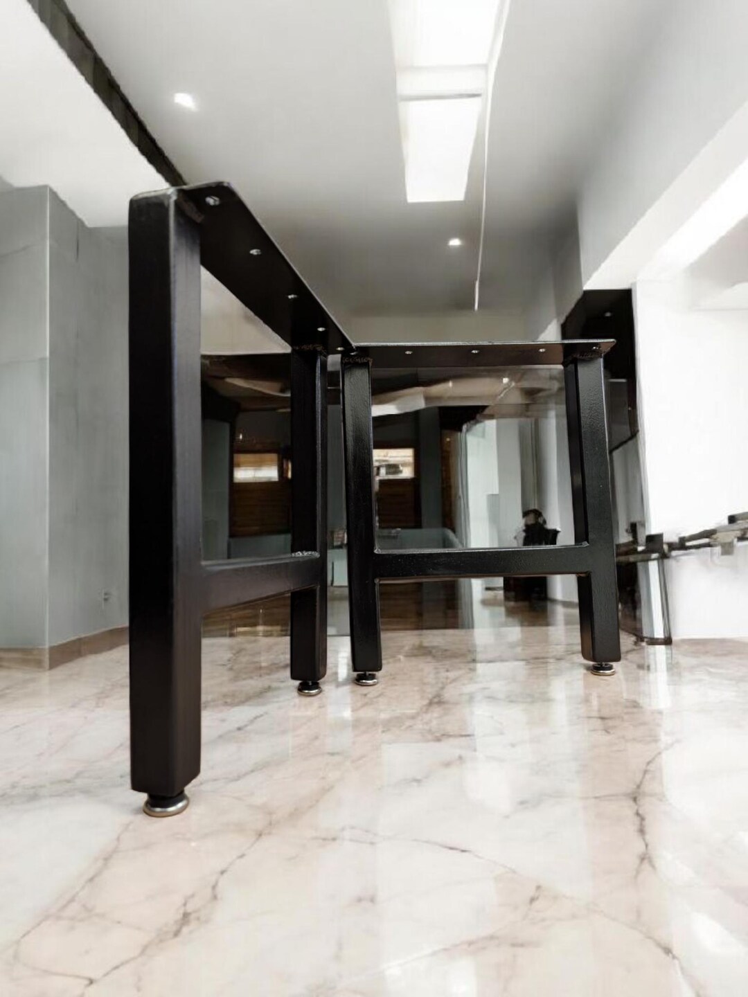 Heavy-duty H-frame Table Legs – Industrial Steel Base for Dining ...