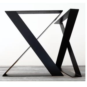 X-frame Metal Table Legs Customize Height and Width Minimalist DIY ...