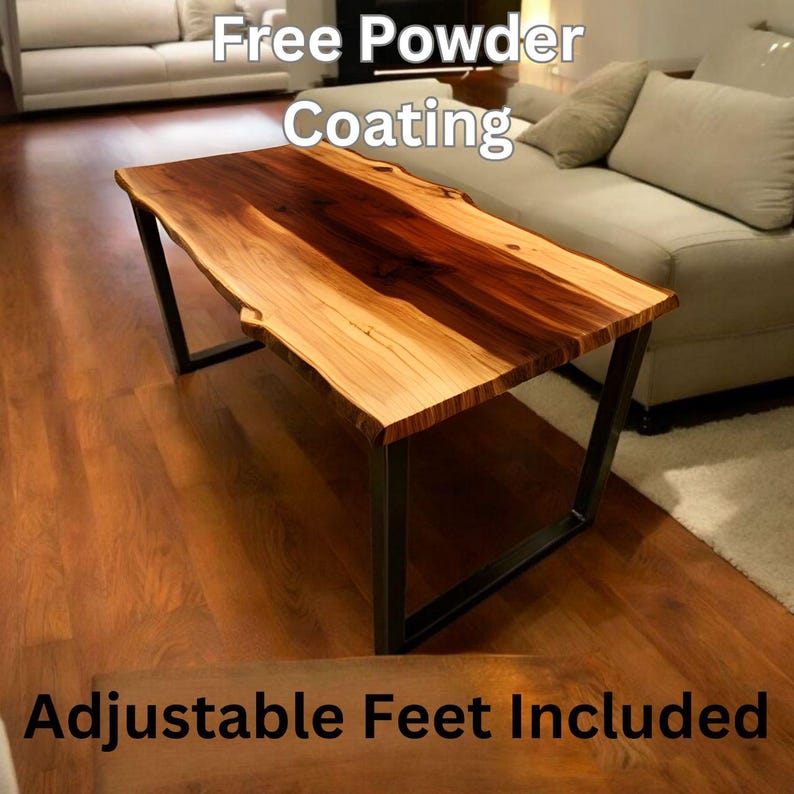 U-shaped Metal Table Legs – Industrial Metal Table Base – Powder-coated ...