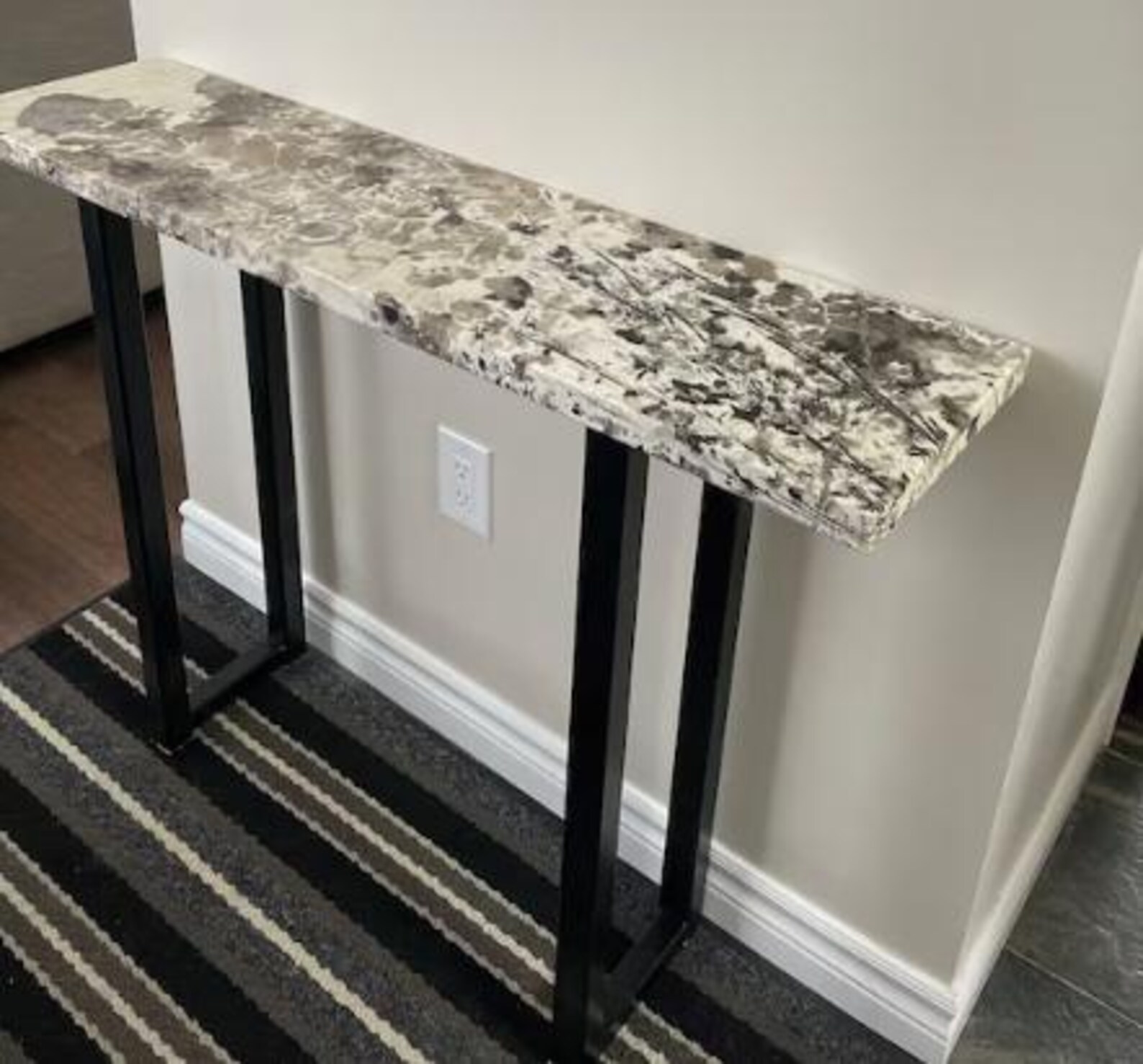 U-shaped Metal Table Legs – Industrial Metal Table Base – Powder-coated ...