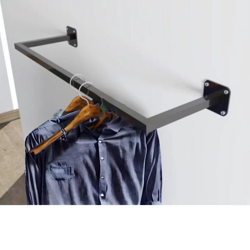 Wall Clothing Rack - Etsy UK