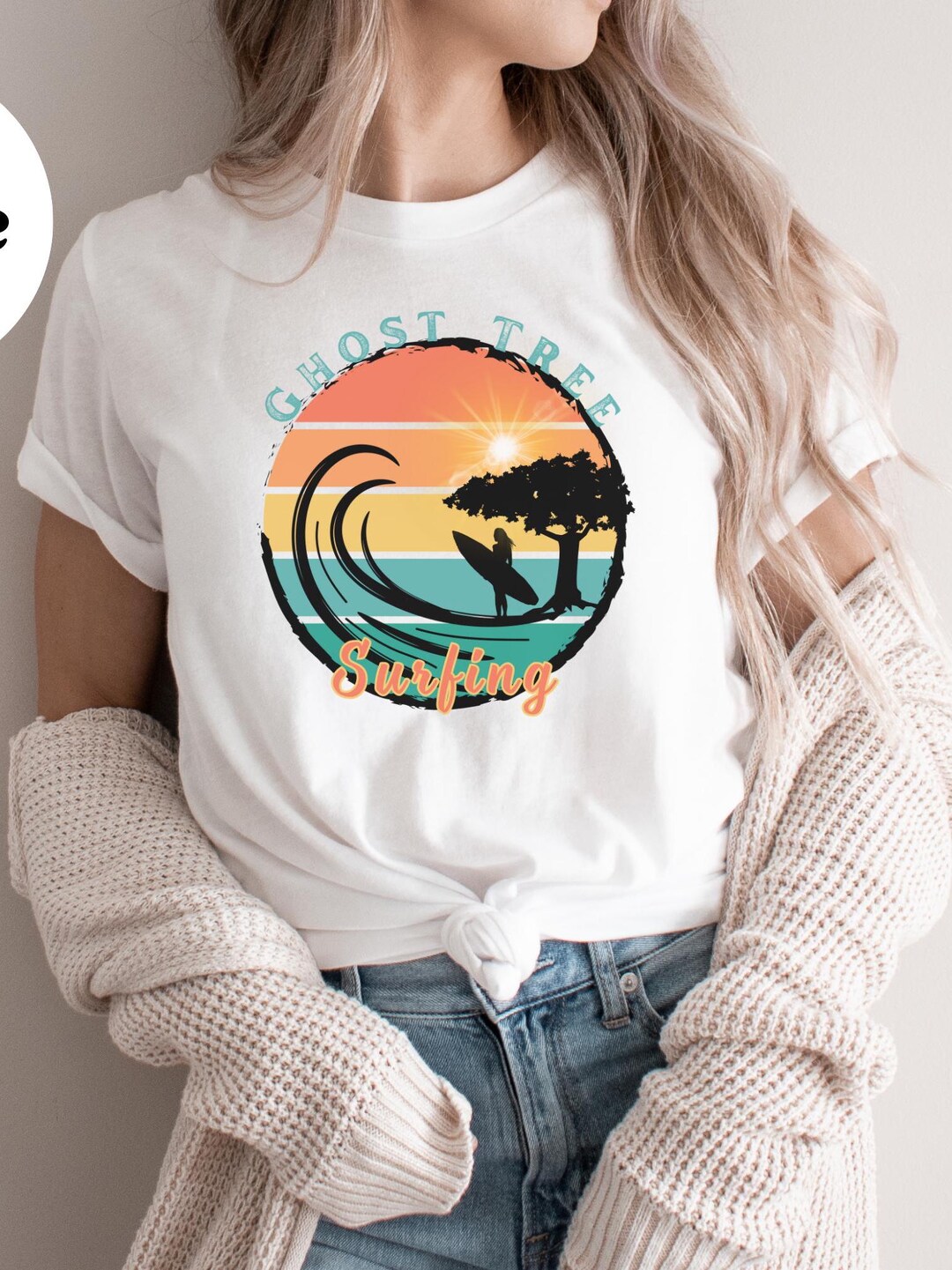 Vintage Sunset Surfer Tee: Ghost Tree, Pebble Beach - Etsy