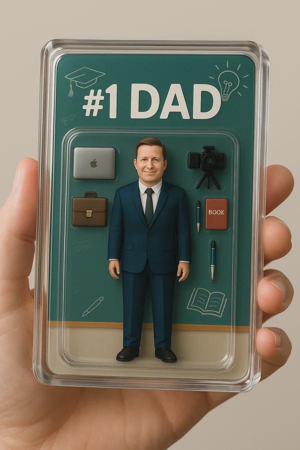 No. 1 Dad Action Figure Style Personalized Acrylic Plaque – Funny ...