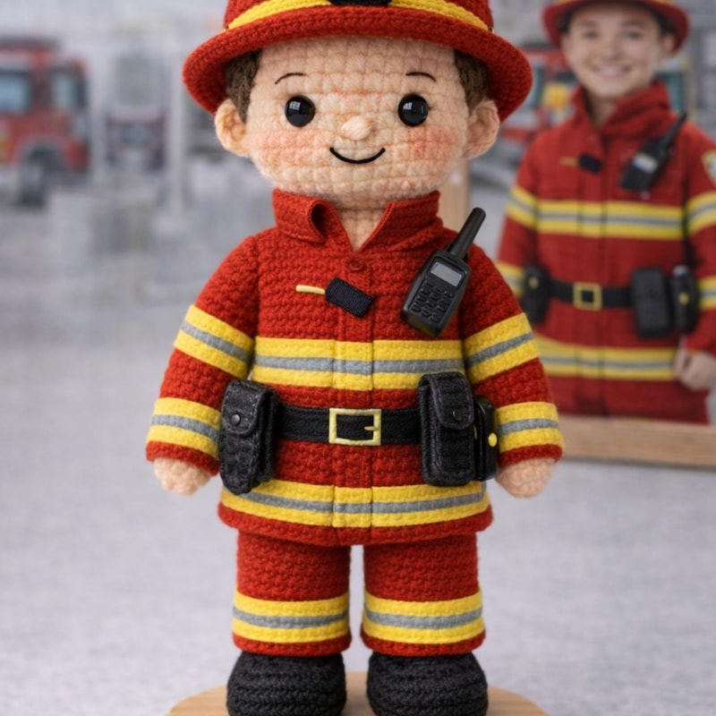 Fireman Plushies - Etsy UK