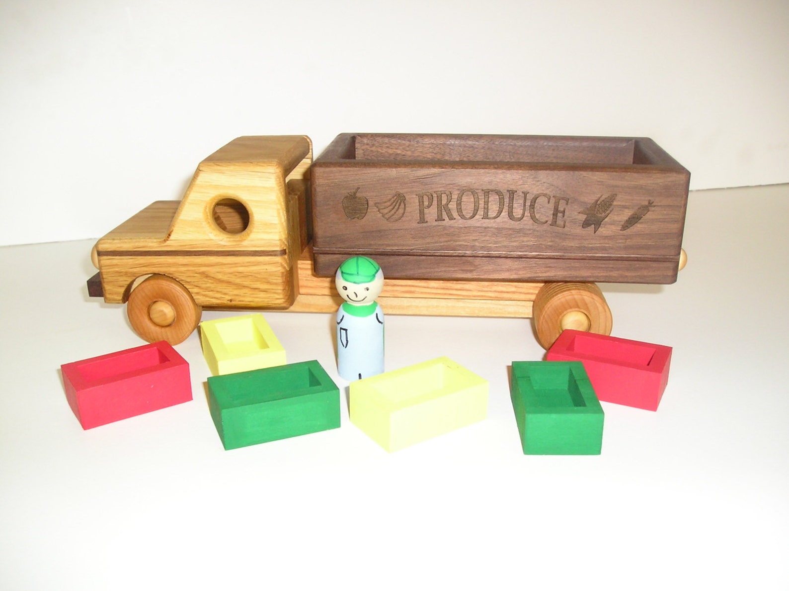 Produce Truck With Hand Painted Driver - Etsy