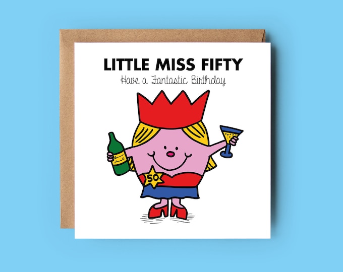 50th Birthday Card, Personalised 50th Birthday Card, 50th Card for Her ...