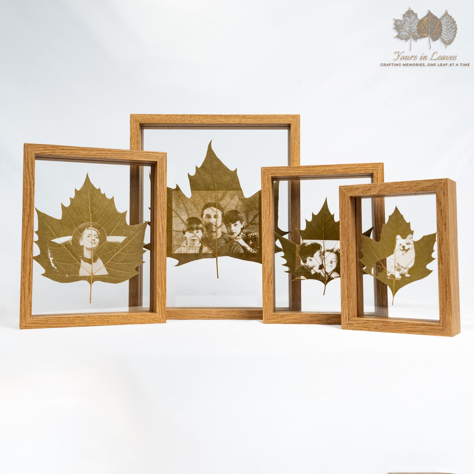 Customized Leaf Carving Photos Art, Personalized Gift, Personalized ...