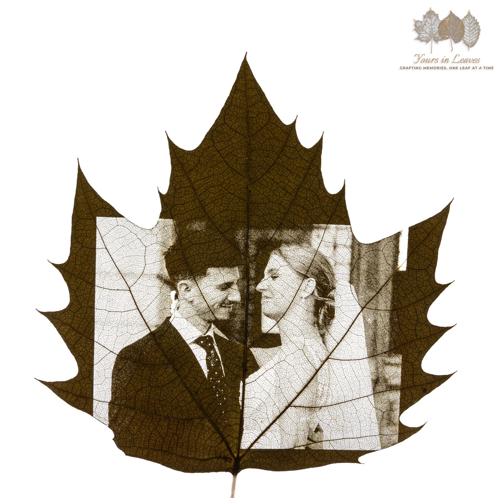 Customized Leaf Carving Photos Art, Personalized Gift, Personalized ...