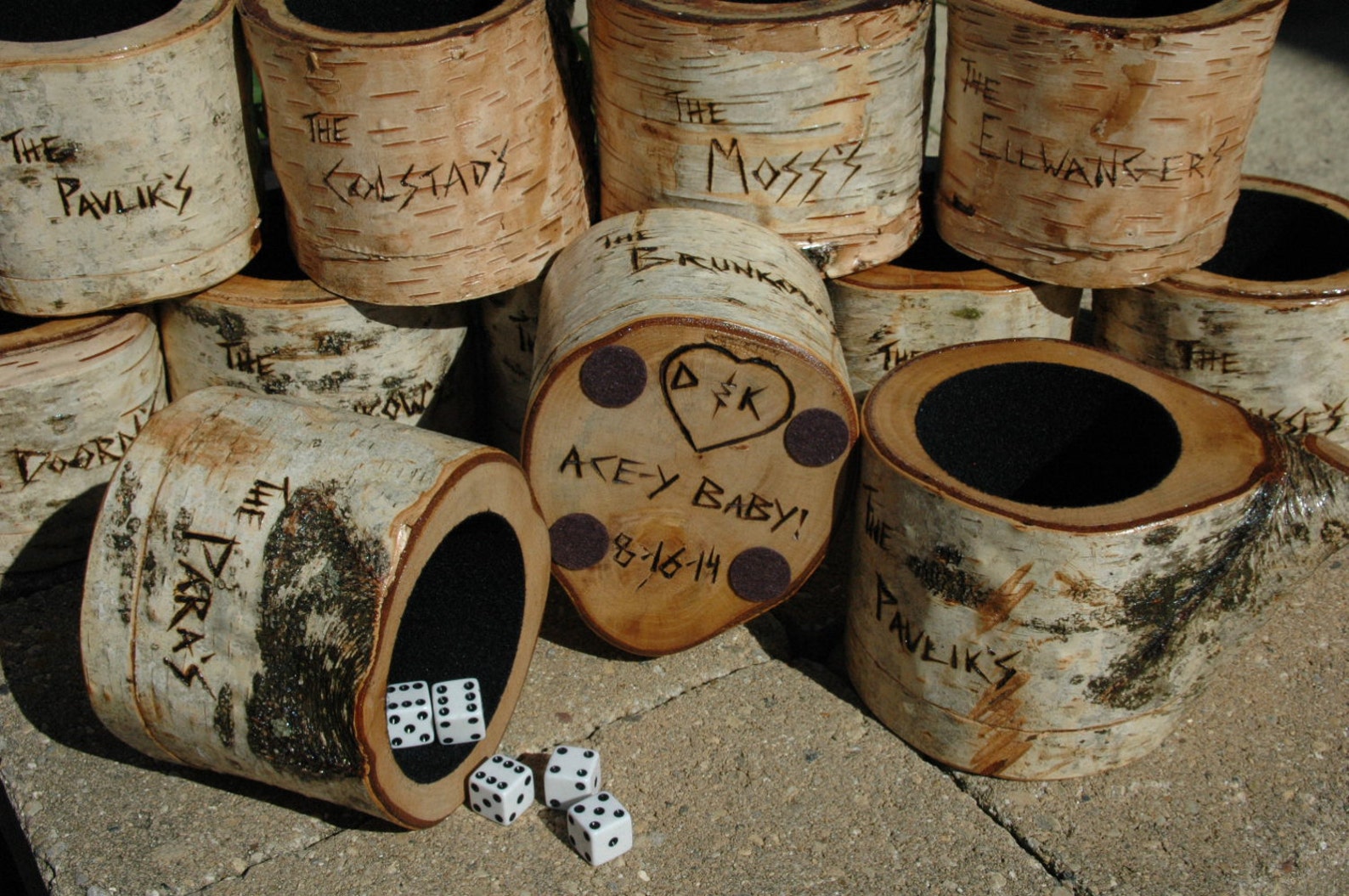 Wedding Party Gifts - Personalized Dice Cups - Etsy