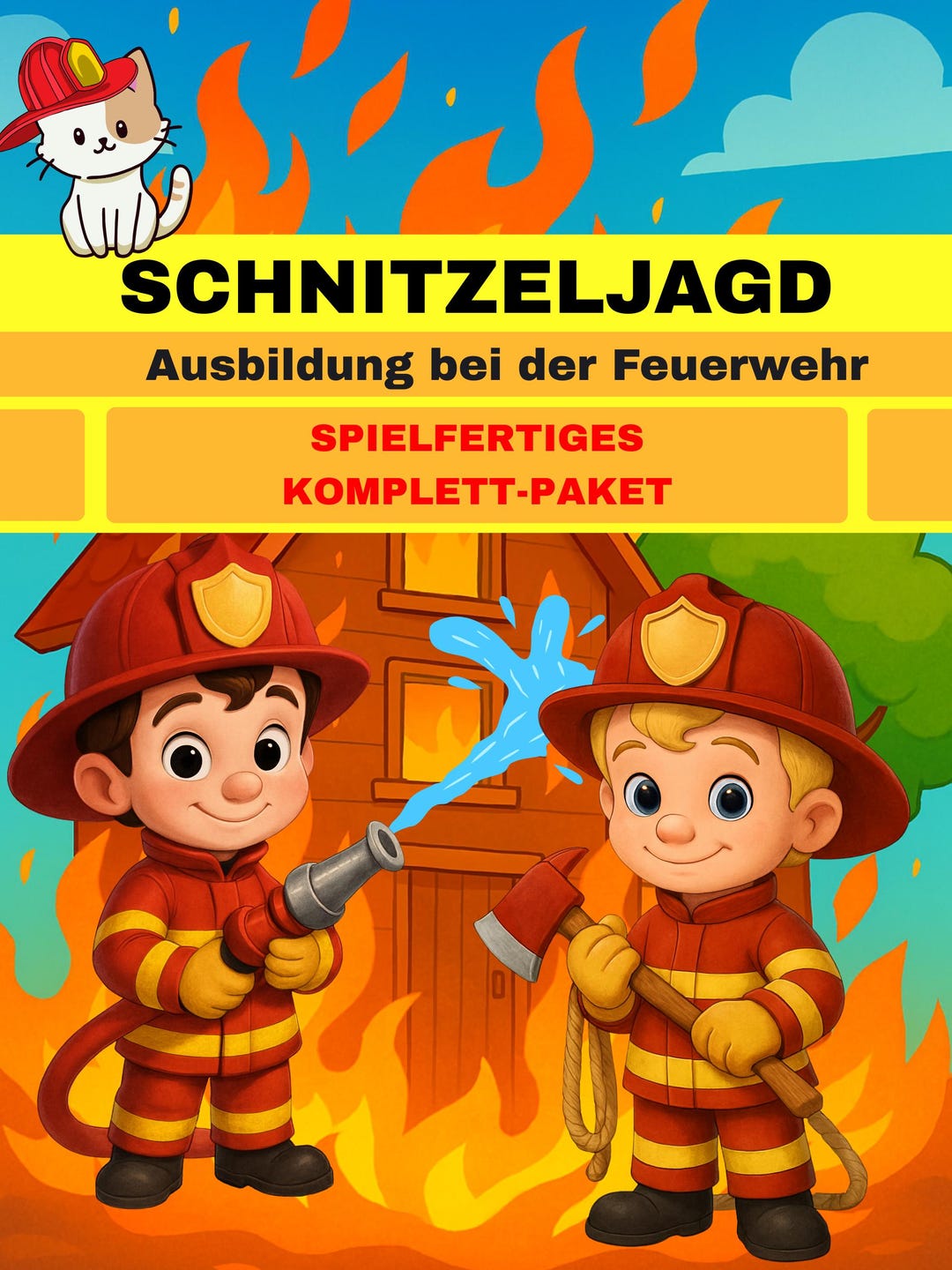 Firefighter Scavenger Hunt/treasure Hunt for Children's Birthday ...