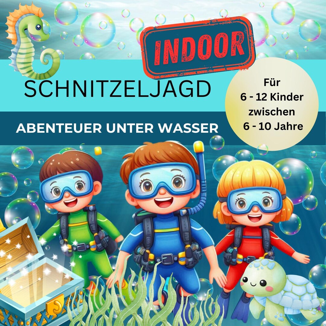 Scavenger Hunt / Treasure Hunt Adventure Underwater Indoor / for Inside ...