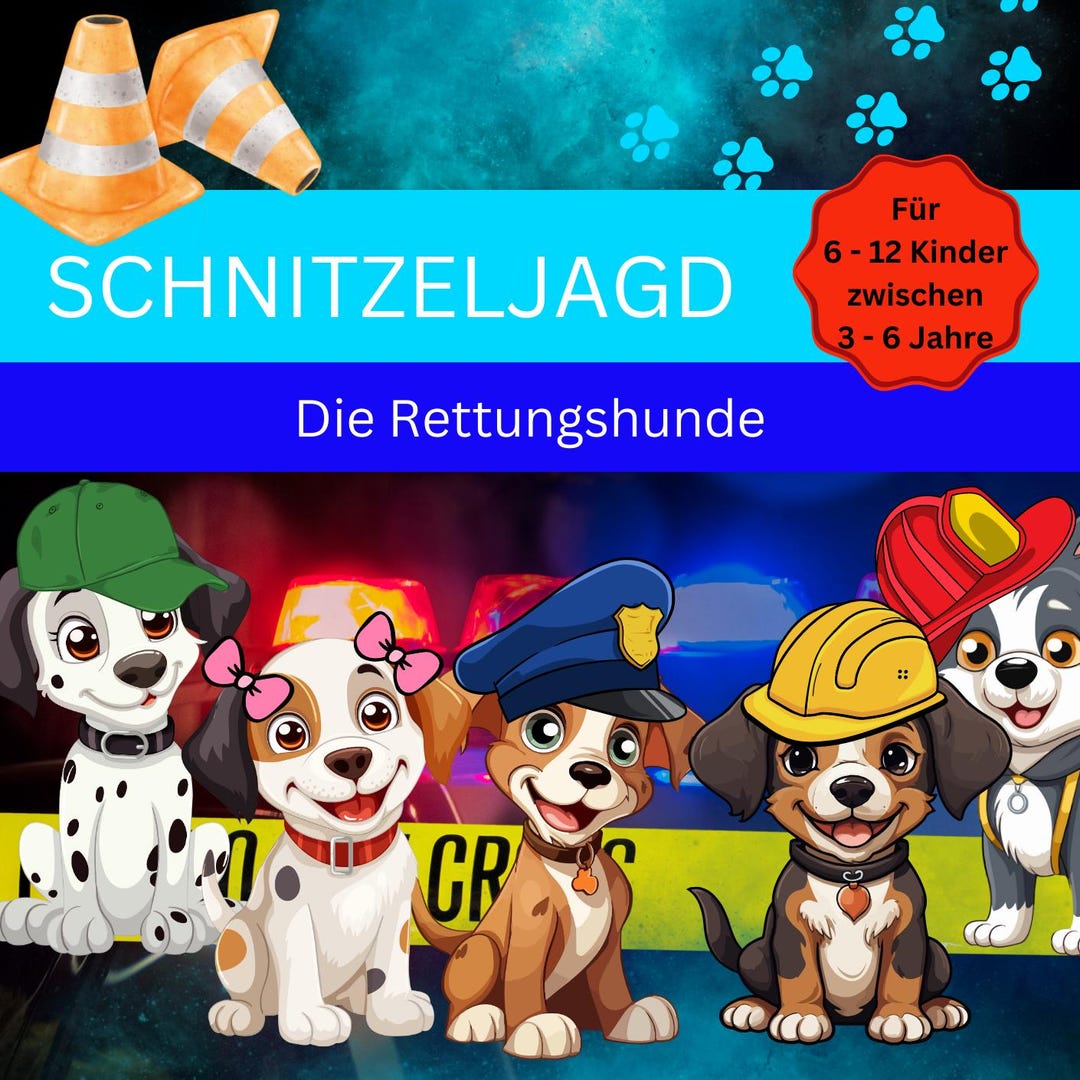 Scavenger Hunt / Treasure Hunt Rescue Dogs in Action for Children's ...