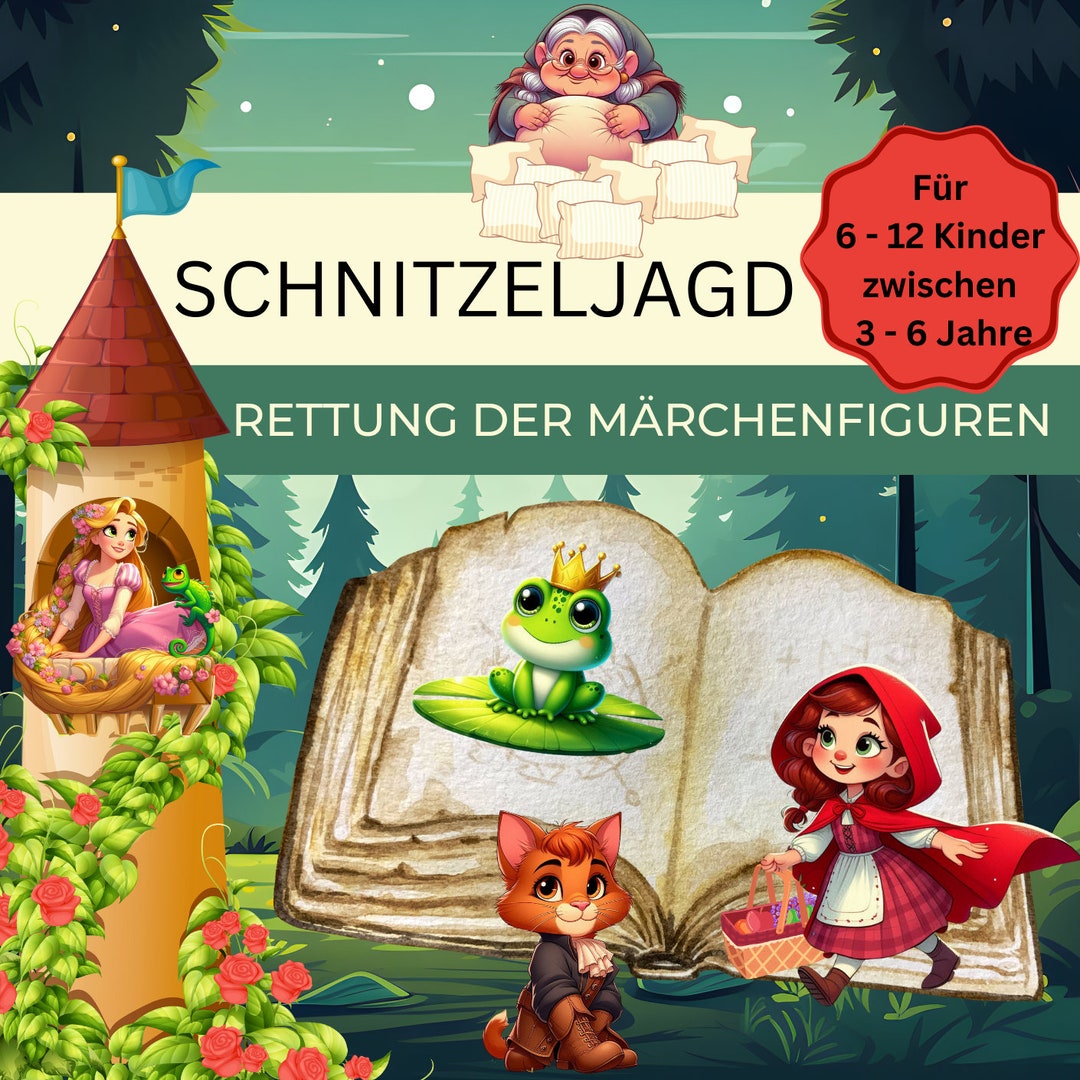 Scavenger Hunt / Treasure Hunt Fairy Tale for Children's Birthdays to ...