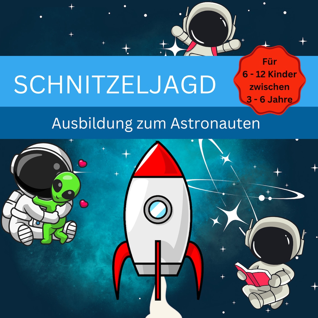 Astronaut Scavenger Hunt / Treasure Hunt for Children's Birthdays to ...