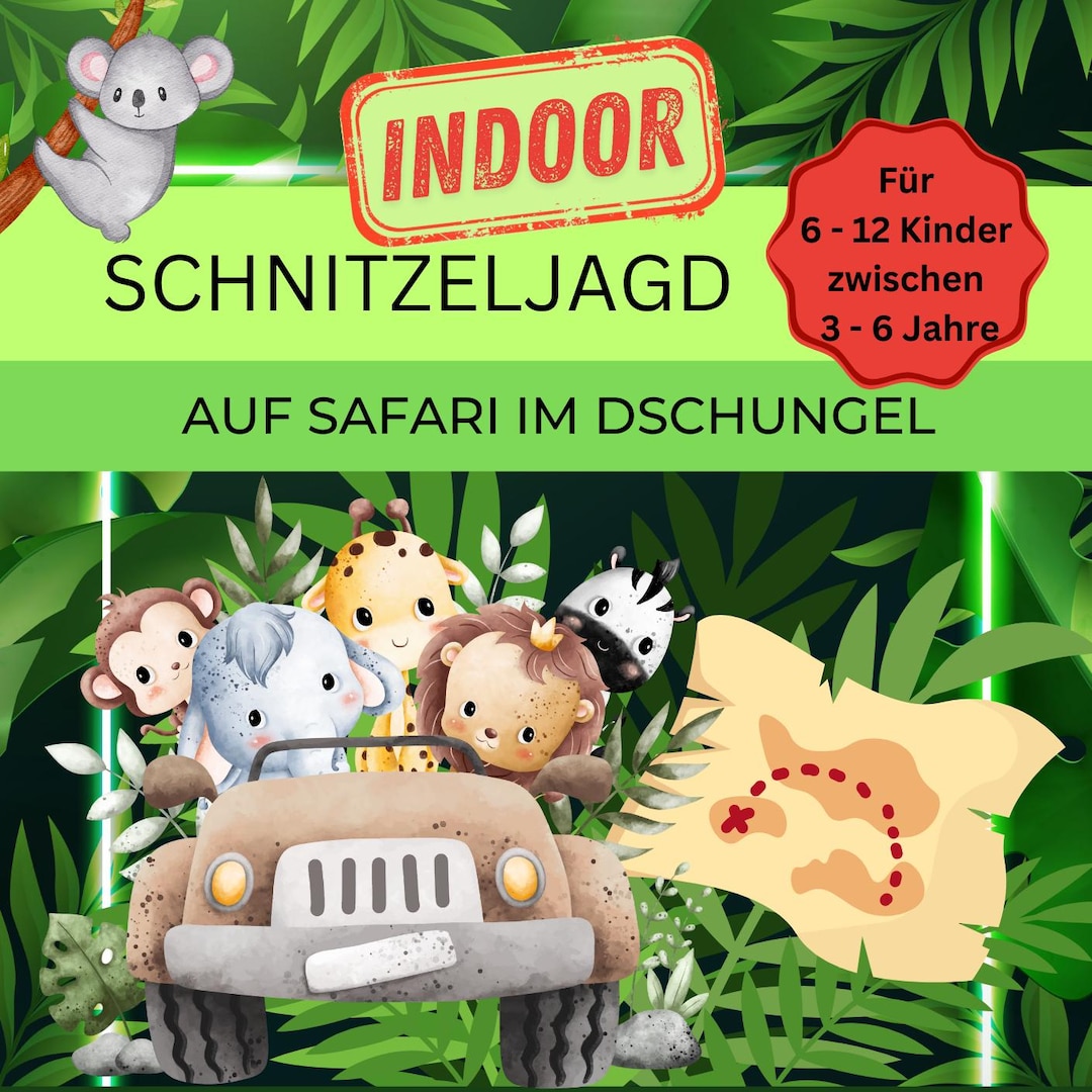 Scavenger Hunt / Treasure Hunt Jungle Indoor for Children's Birthdays ...