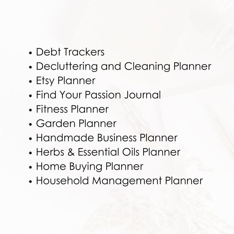 50 Unique Editable Canva Planner Templates Digital Download Organize ...