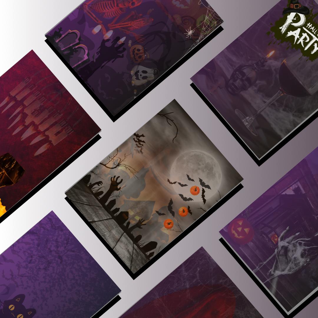 Halloween Templates Editable Canva Designs Spooky & Fun Digital ...