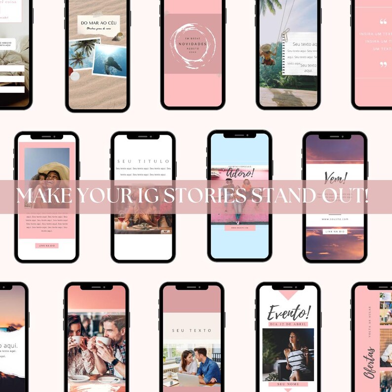 Instagram Story Template | Aesthetic and Chic Designs | Fully Editable ...