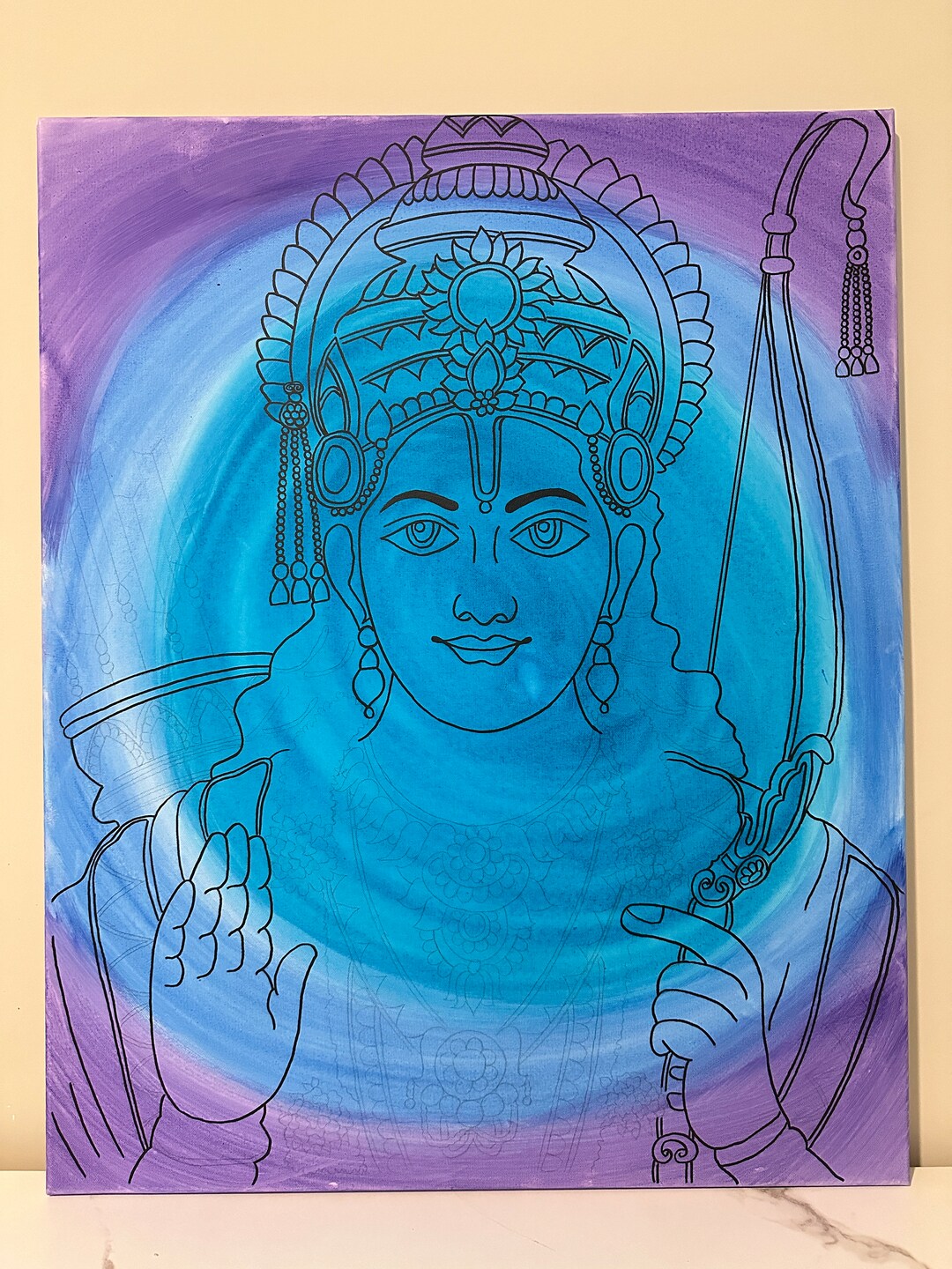 Lord Rama Painting - Etsy