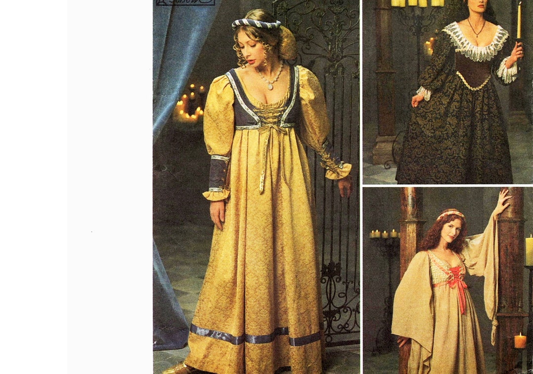 Simplicity Ever After Dress Pattern Renaissance Gown Costume Pattern ...