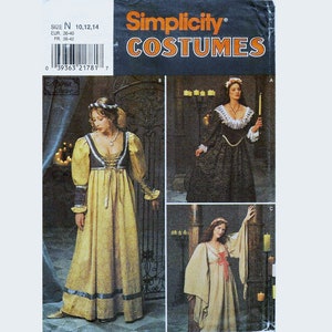 Simplicity Ever After Dress Pattern Renaissance Gown Costume Pattern ...