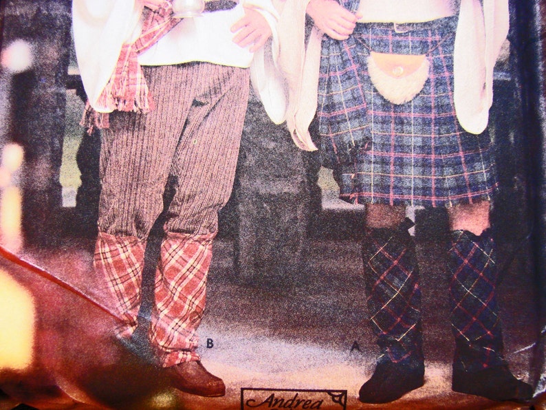 Renaissance Faire Mens Kilt Pattern Size XS S M Costume for Men Celtic ...