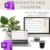 Onenote 2025 Calendar, Onenote Template, Onenote Section , Onenote ...