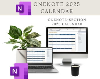 Onenote, Onenote 2025 Calendar, Onenote Template, Onenote Section ...