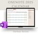 Onenote, Onenote 2025 Calendar, Onenote Template, Onenote Section ...