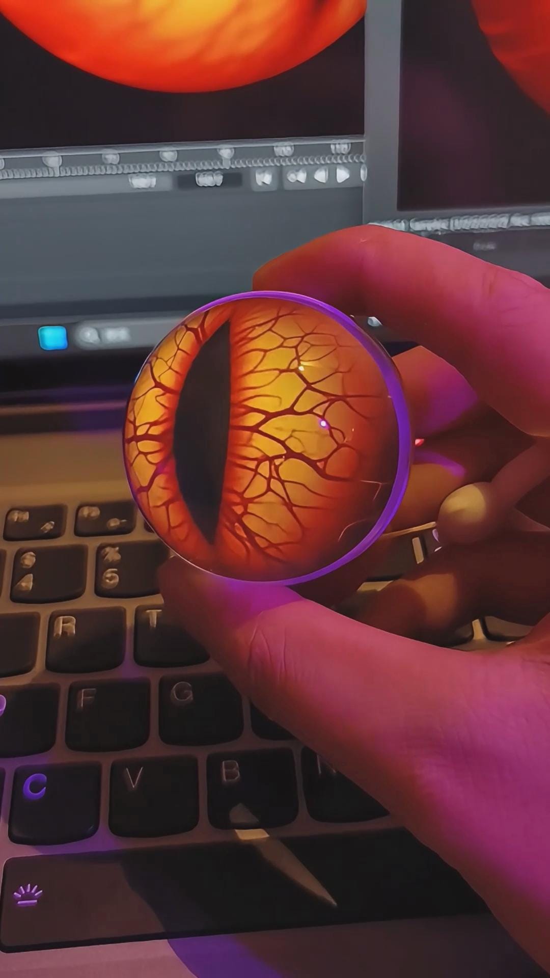 Sauron Eye Magic Crystal Ball: Gravity-sensing Anime Theme - Etsy