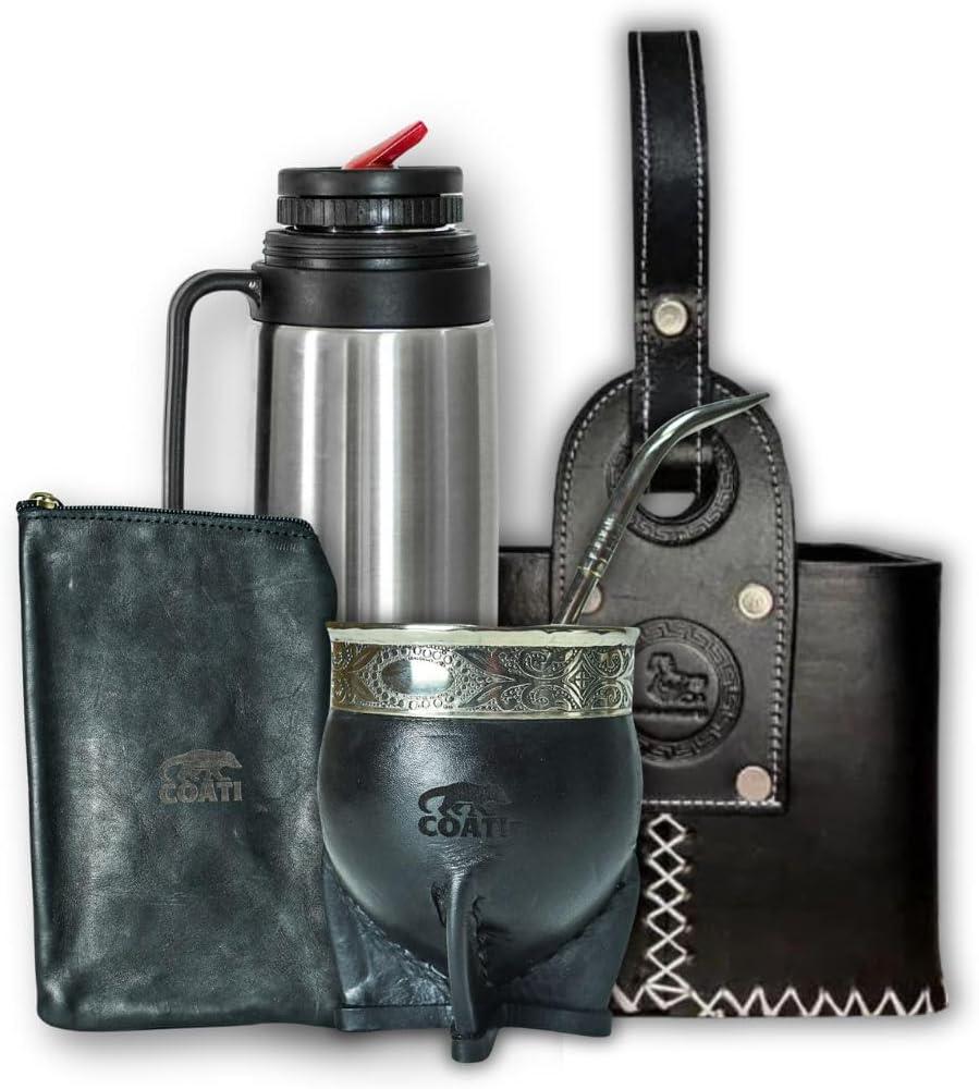 Coatí Kit Completo De Yerba Mate, Incluye Taza De Mate, Pajita bombilla ...