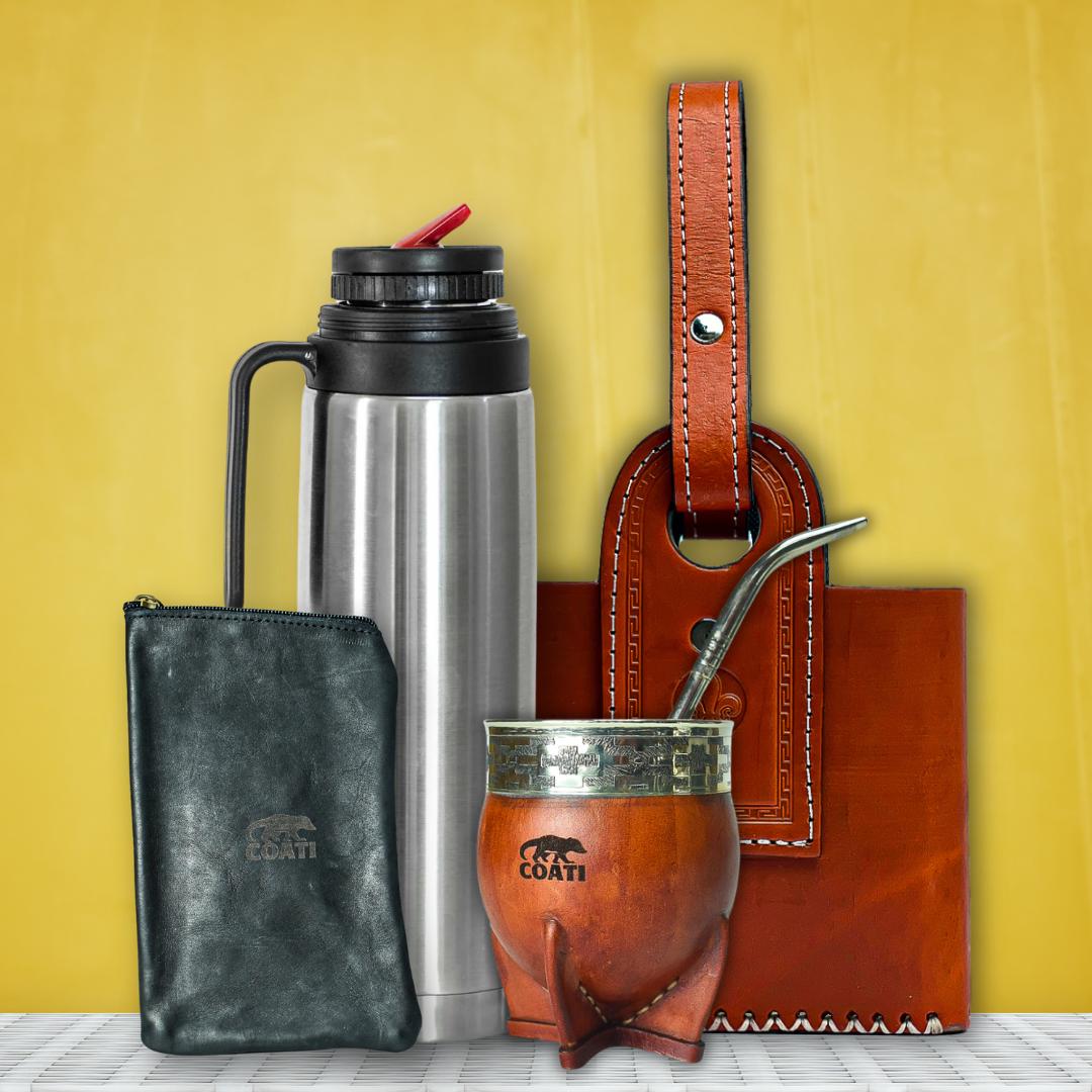 Coatí Kit Completo De Yerba Mate, Incluye Taza De Mate, Pajita bombilla ...